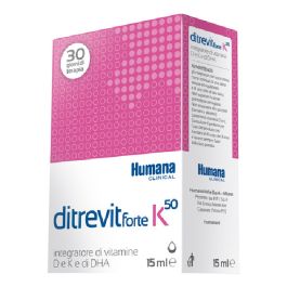 Humana Ditrevit Forte K50 Vitamina D Dha Ossa Denti Bambini 15ml
